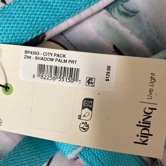 Lesportsac | Bags | New With Tag Shadow Palm Print City Pack Backpack ...